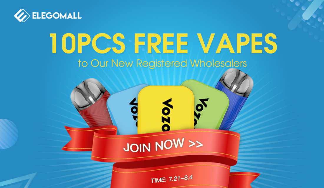 10pcs FREE Vapes for New Registered Wholesalers