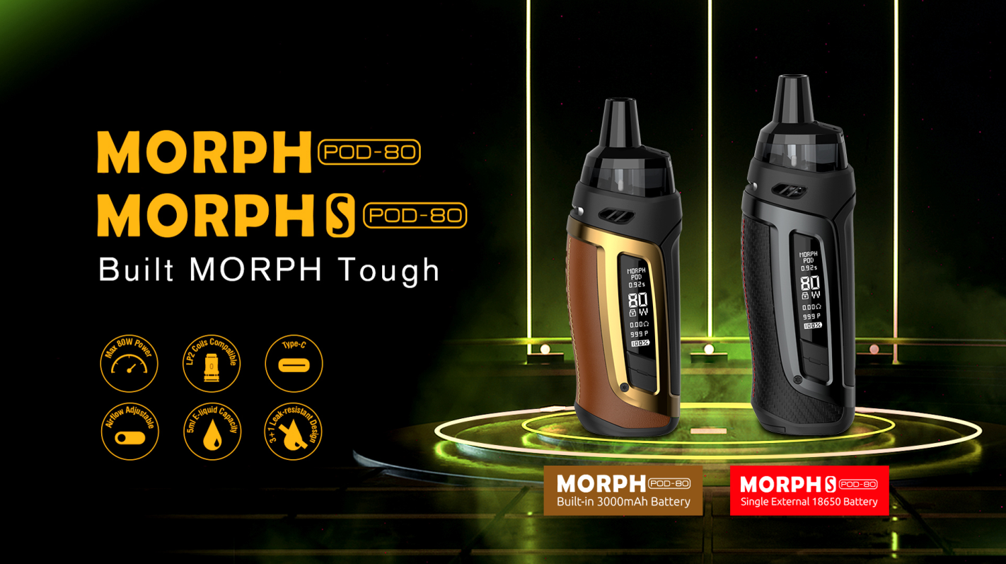 SMOK MORPH POD-80 & MORPH S POD-80 Review - 80W Pod Mod Kits