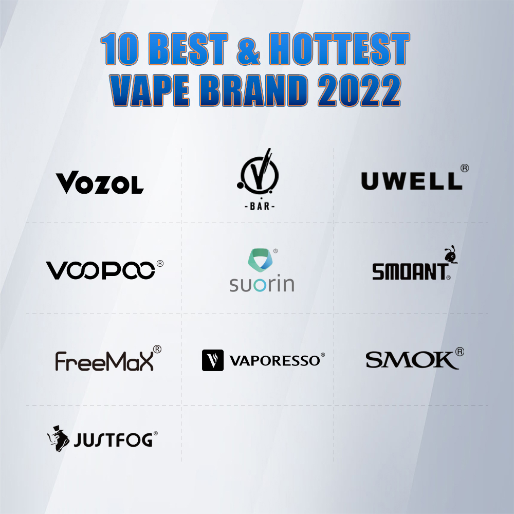10 Best & Hottest Vape Brands 2022