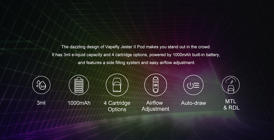 Vapefly Jester II Pod Kit 1000mAh