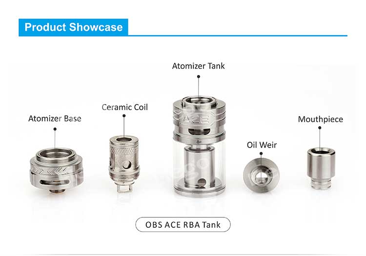 OBS ACE RBA Tank with Dual Airflow - 4.5ml