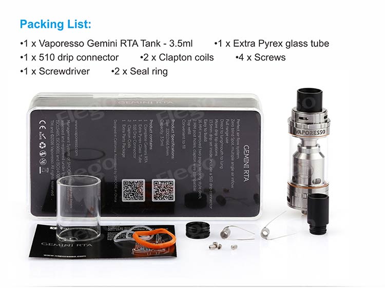 Vaporesso Gemini RTA Tank