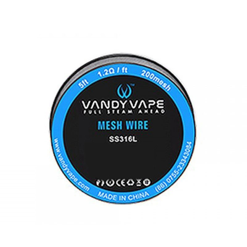 Vandy Vape SS316 Mesh Wire 1.2ohm DIY Vape Wires (200mesh)