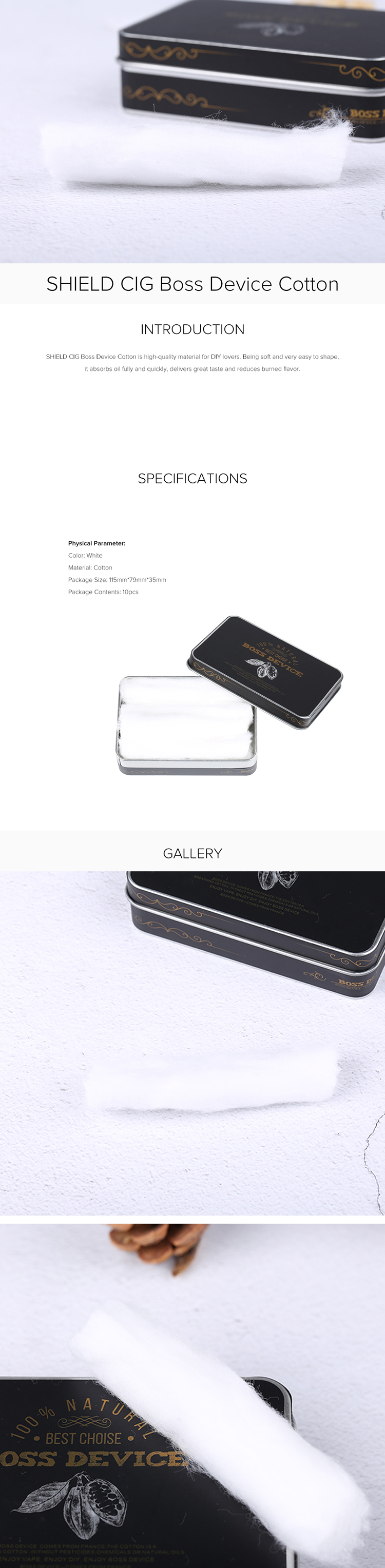 SHIELD CIG Boss Device Cotton