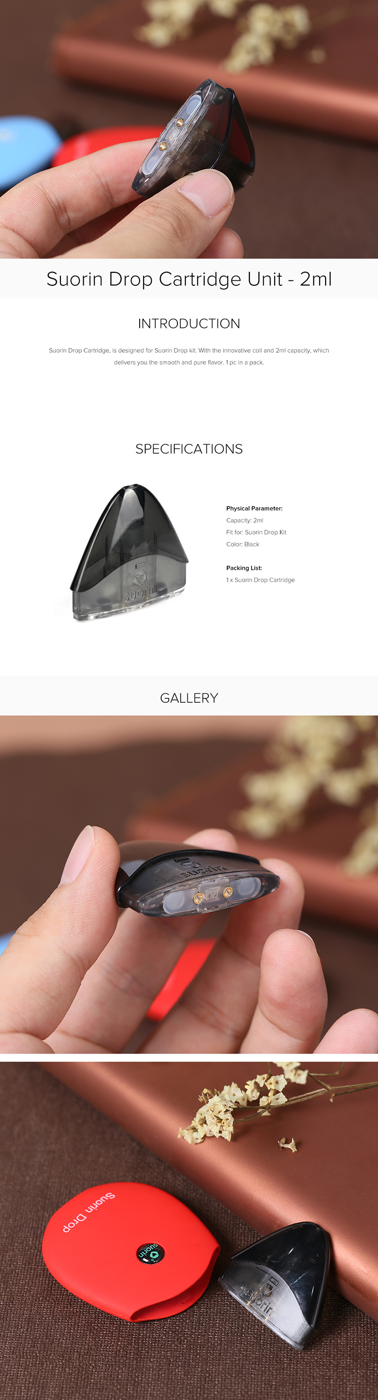 Suorin Drop Cartridge - 2ml