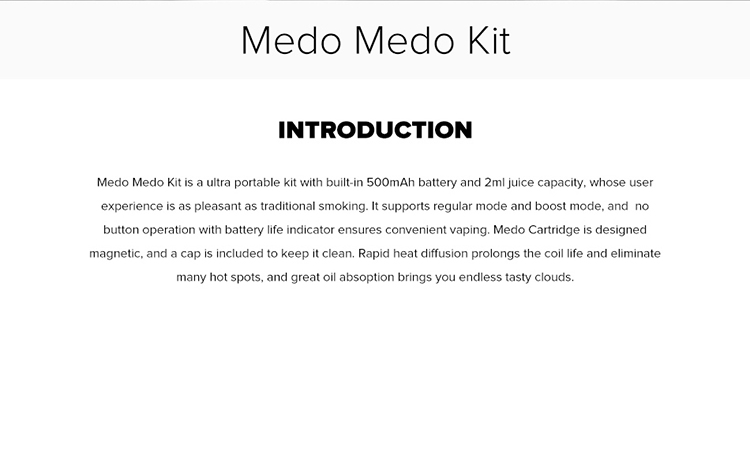 Medo Medo Pod Vape Kit 500mAh&2ml