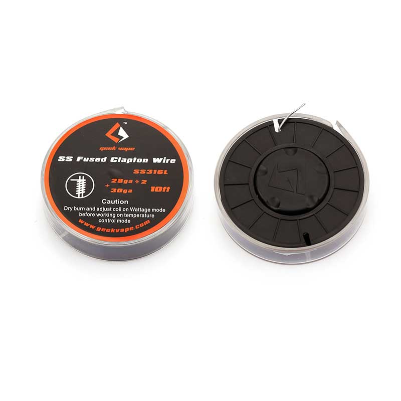 GeekVape SS Fused Clapton Wire 10ft (28ga*2/Paralleled 30ga)